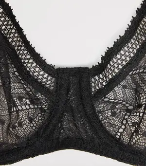 Simone Perele Lace Comète Plunge Bra - Black