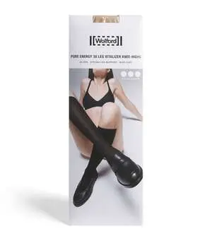 Wolford Pure Energy 30 Leg Vitalizer Knee-highs - Beige