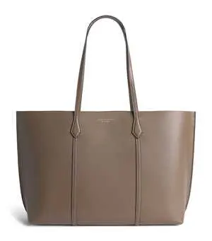 Tory Burch Perry Leather Tote Bag - Brown