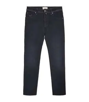 Jacob Cohen Pony Hair-patch Nick Slim Jeans - Blue