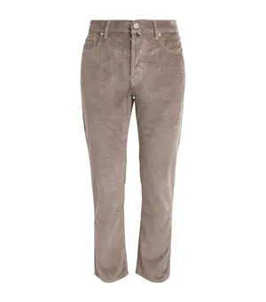 Jacob Cohen Corduroy Edo Straight-fit Chinos - Grey
