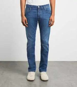 Jacob Cohen Limited Edition Pony Hair-patch Bard Tapered Jeans