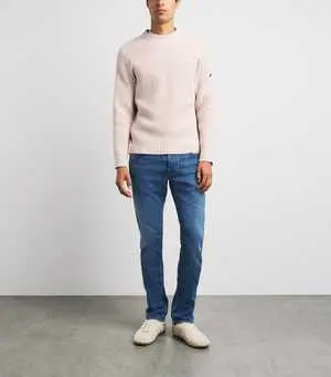 JACOB COHЁN Limited Edition Tapered Jeans With Pony Hair Patch