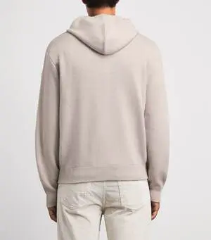 Jacob Cohen Wool-silk Knitted Zip-up Hoodie