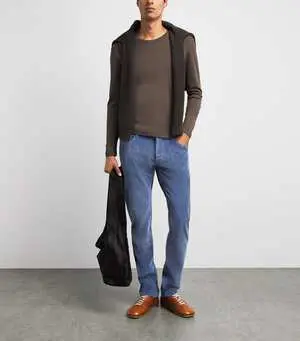Jacob Cohen Bard Slim-fit Corduroy Chinos - Blue