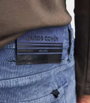 Jacob Cohen Bard Slim-fit Corduroy Chinos - Blue