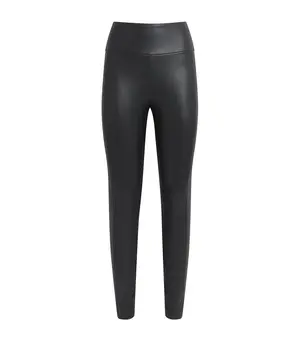 Wolford Faux Leather Edie Leggings - Black