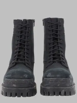 Balenciaga Combat Strike" Boots - Black