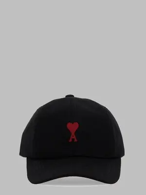 AMI Paris Baseball Cap With Logo - Black