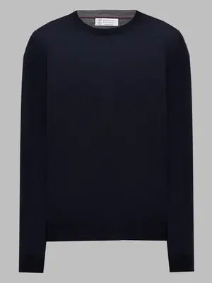 Brunello Cucinelli Maglia In Lana - Blue