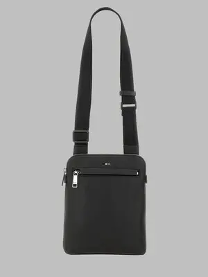 BOSS Crossbody Bag With Logo - Black