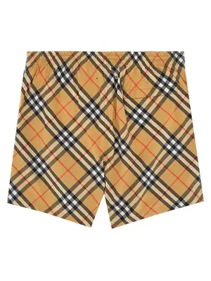 Burberry Costume Da Bagno Con Stampa Check