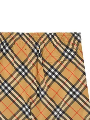 Burberry Check Print Swim Shorts - Beige