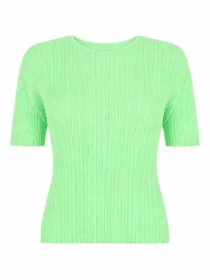 Issey Miyake Top "new Colorful Basic 4 - Green