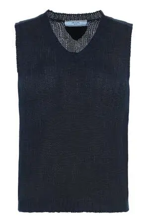 Prada Ribbed Cashmere Knit Vest