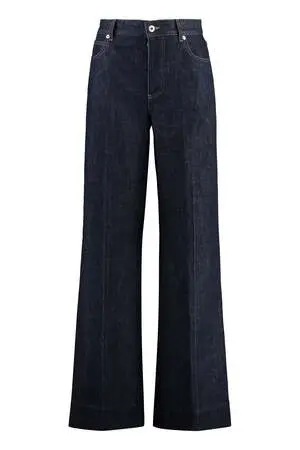 Bottega Veneta Wide-leg Jeans With Metal Rivets