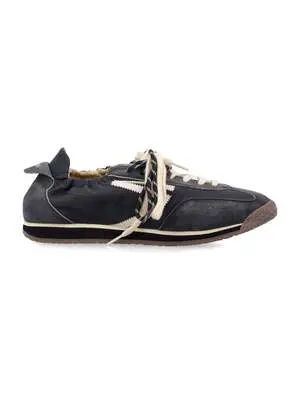 PURAAI Vegan Leather Low Top Sneakers - Nero