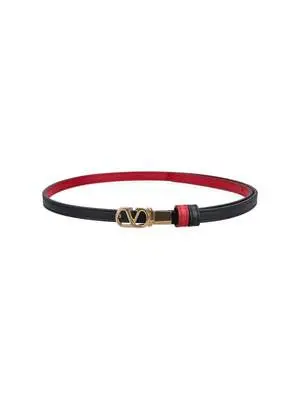 Valentino Garavani 100% Calf Leather Belt For - Black