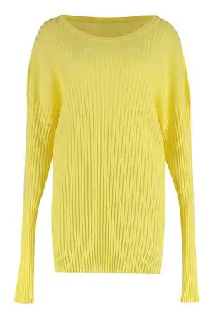 MAISON MARGIELA Ribbed Collar Viscose-blend Sweater