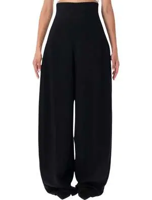 Alaïa High-rise Sculptural Wide-leg Tailored Trousers