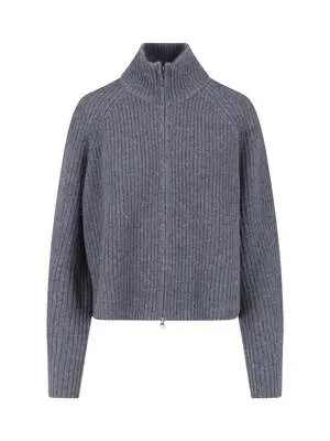 LISA YANG 100% Cashmere Crewneck Sweater - Grey