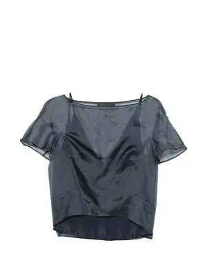 Max Mara Silk Kimono Sleeve Top With Matching Camisole
