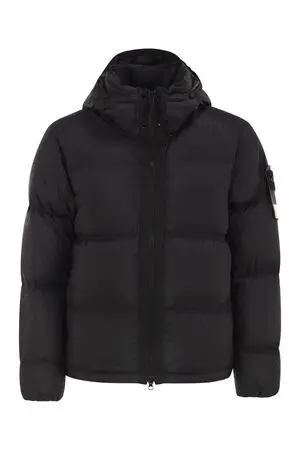 Stone Island Stone-washed Field Jacket - Black