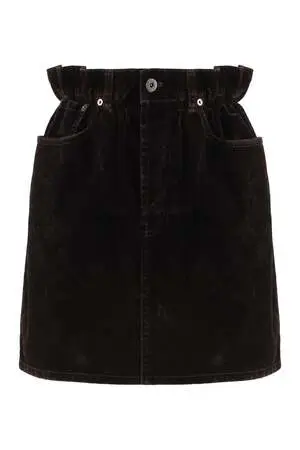 Miu Miu Velvet Mini Skirt