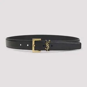 Saint Laurent Calf Leather Belt, 3cm