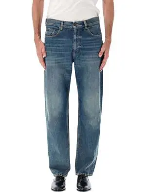 Saint Laurent SAINT LAURENT Loose Straight Jeans North Medium Blue