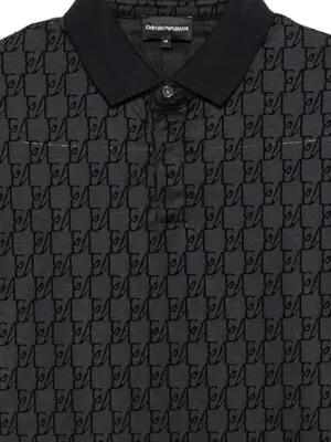 Emporio Armani Allover Logo Polo Shirt