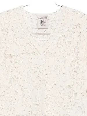 SEMICOUTURE Calanthe V-necked Sweater