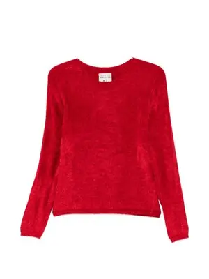 SEMICOUTURE Lettice Crewneck Sweater - Red