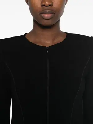 Emporio Armani Zipped Blazer Jacket - Black