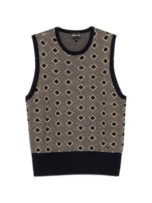 Emporio Armani Wool Vest - Blue