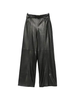 Emporio Armani Leather Trousers