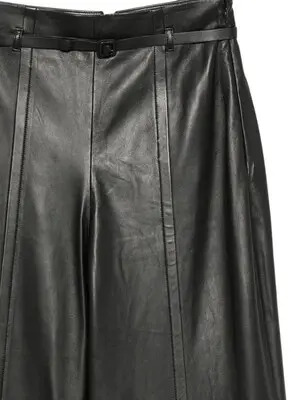 Emporio Armani Leather Trousers