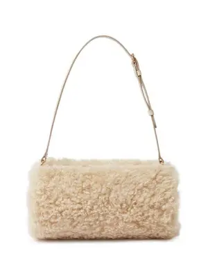 Stella McCartney Logo Shearling Pouch