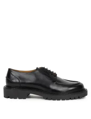 BOBBIES Abel Derbies With Platform - Intense Black