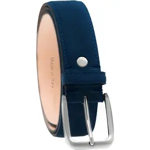 Ghurka Ghurka Genuine Suede Leather Belt Navy