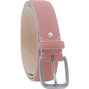 Ghurka Genuine Suede Leather Belt - Pink
