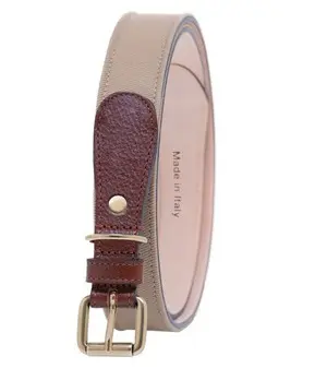 Ghurka Classic Twill Belt With Leather Trim