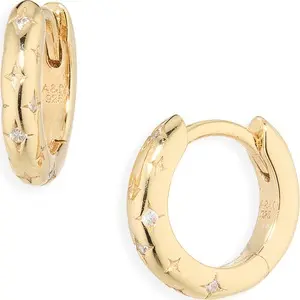 ASTRID & MIYU Cosmic Star Bold Huggie Earrings
