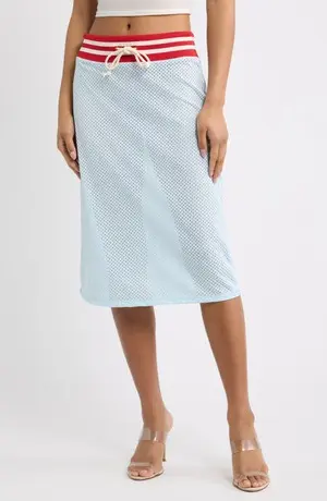 JADED LONDON Alysa Airtex Midi Skirt - Multi