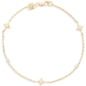 ASTRID & MIYU Cosmic Star Charm Bracelet - Gold