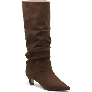 CHARLES DAVID Access Slouch Pointed Toe Kitten Heel Boot - Java