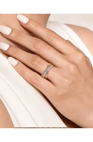 GABRIEL & CO. Bujukan Crisscross Ring