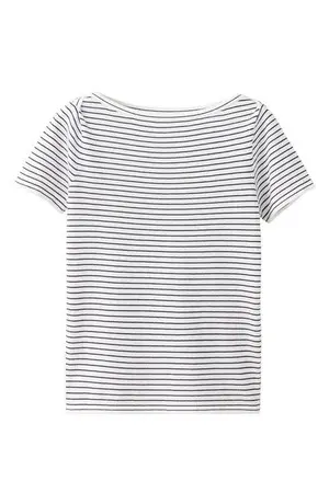 Mango Short Sleeve Fine Knit Sweater - Navy