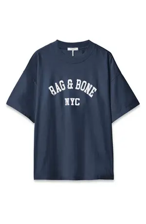 Rag & Bone University Alex Graphic T-shirt - Navy