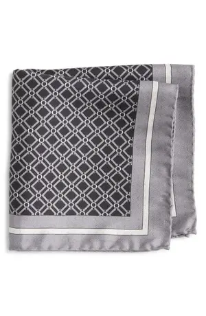 JACK VICTOR Equestrian Silk Pocket Square